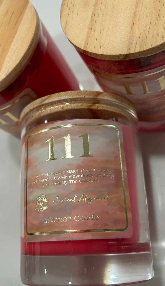111 Crystal Intention Candle – Ancient Alignment LLC