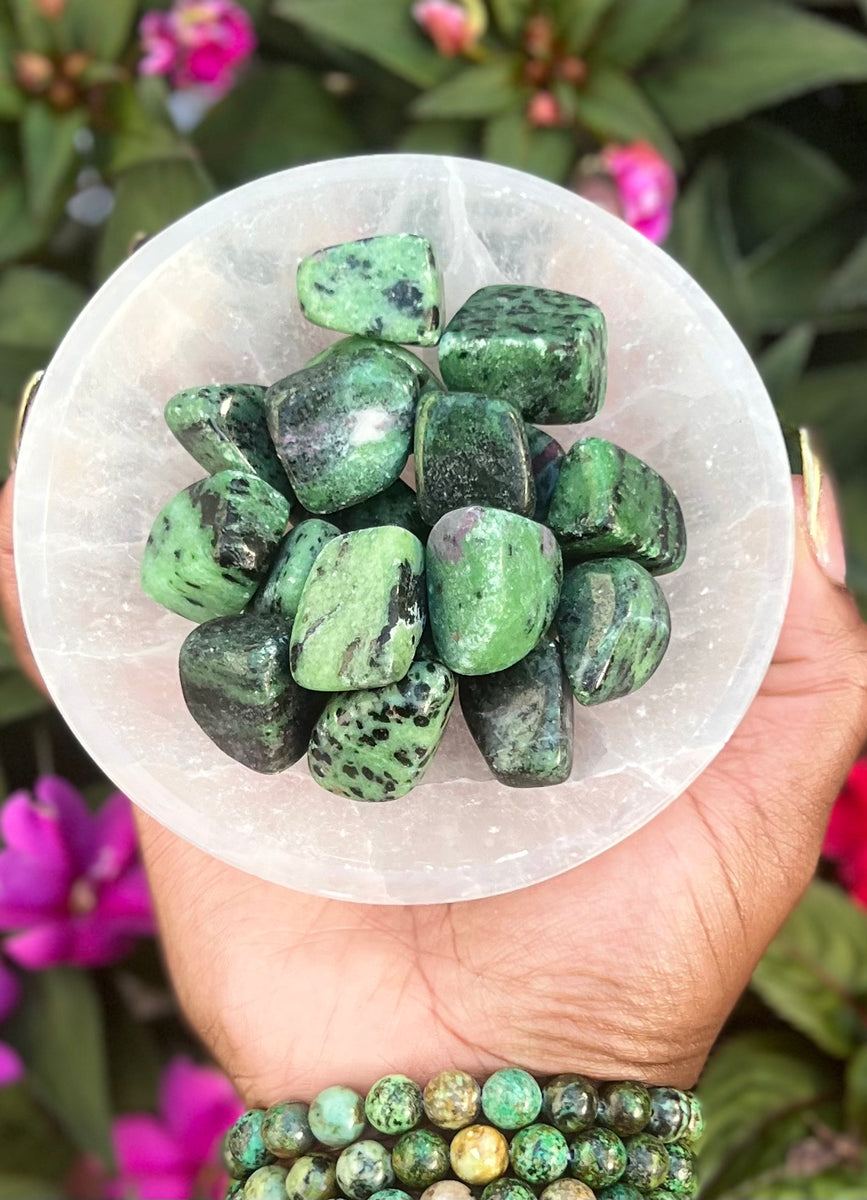 Ruby Zoisite Tumble Stones – Ancient Alignment LLC