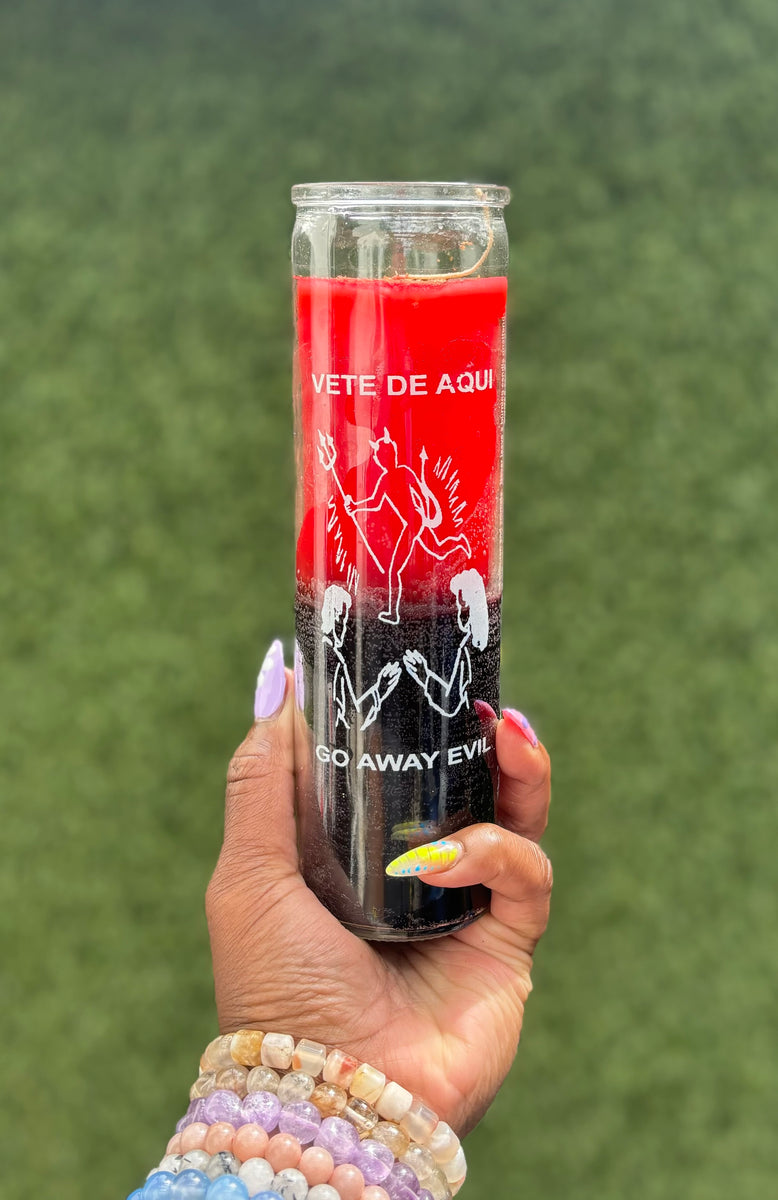 Go Away Evil Fixed Candle – Ancient Alignment LLC