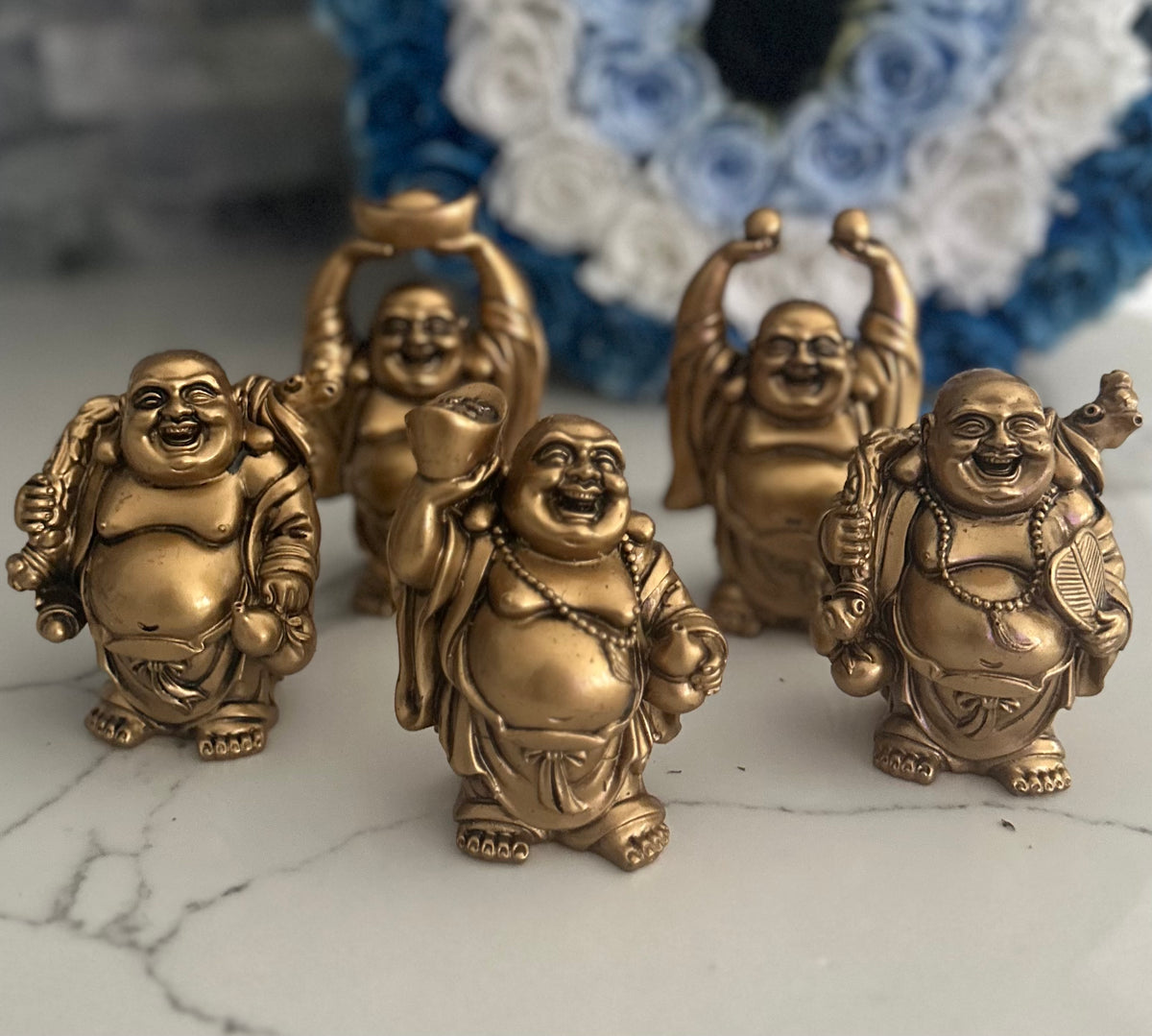 Golden Small Buddah Figurine – Ancient Alignment LLC
