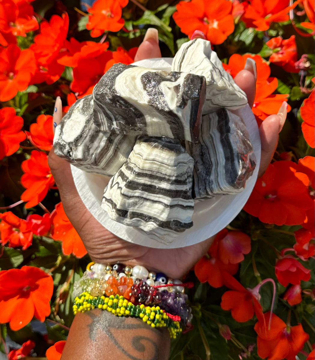 Zebra Jasper Raw Stone – Ancient Alignment LLC